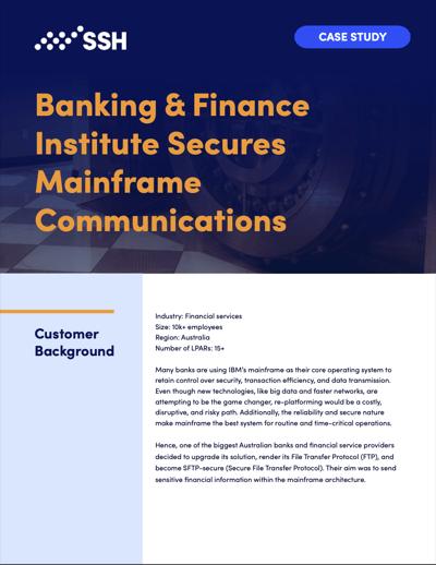 Mainframe Security & Secure File Transfer Software - Tectia z/OS | SSH