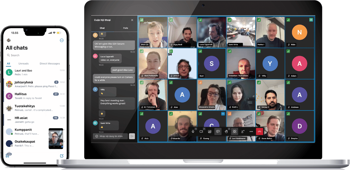 SalaX Secure Collaboration - Secure Business Communications | SSH