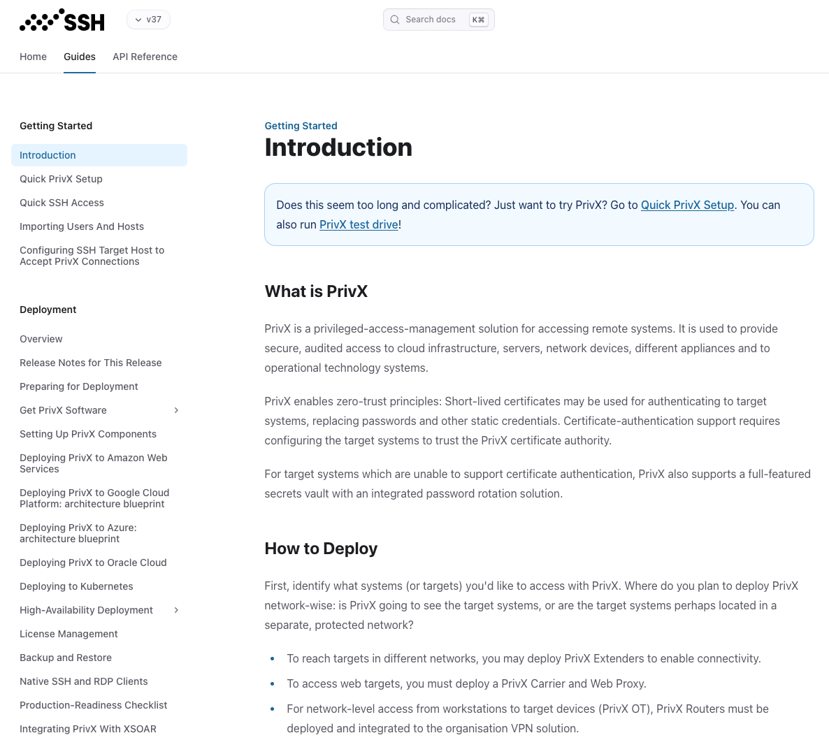 Privileged Access Management Specifications - PrivX | SSH