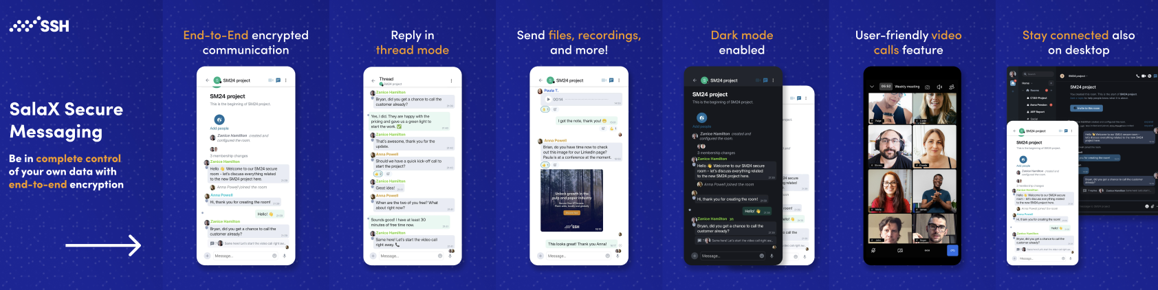 Matrix Conference 2024 Salax Secure Messaging Team Insights Ssh