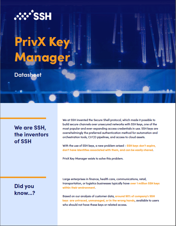 PrivX Key Manager: Zero Trust Authentication Key Management