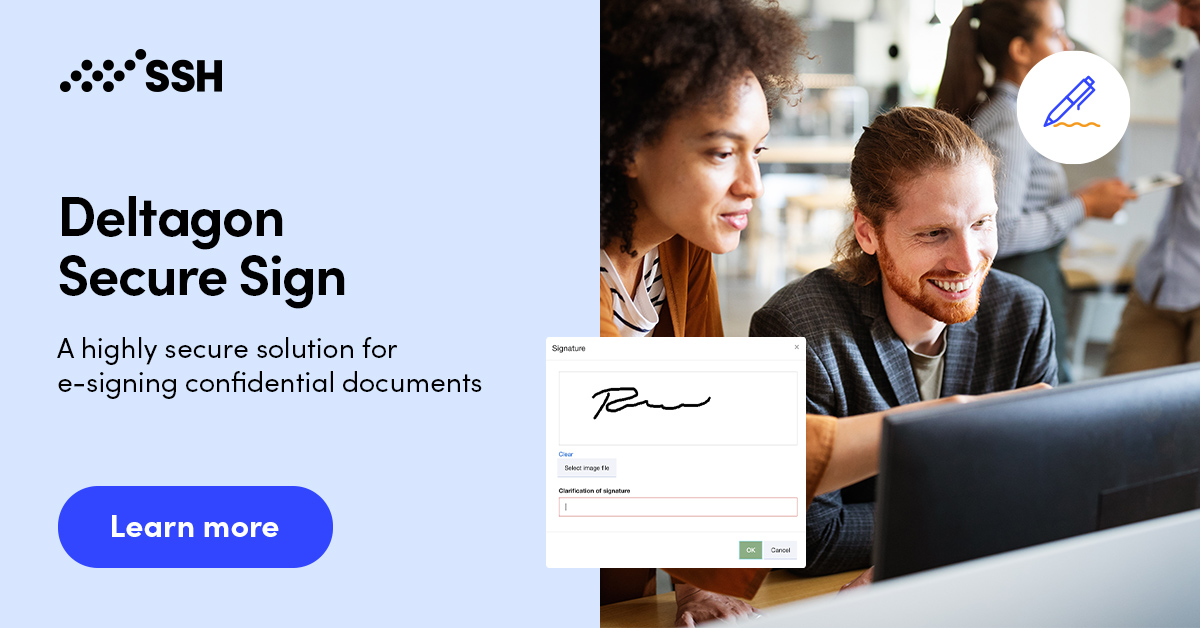 Secure digital signature solution | SSH