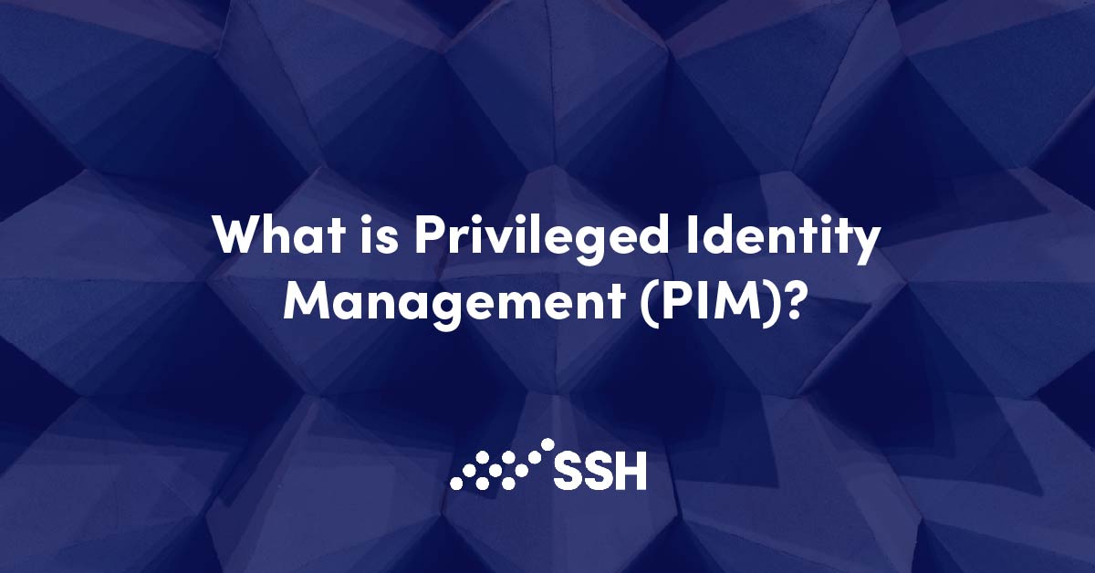 What is Privileged Identity Management (PIM)? | SSH