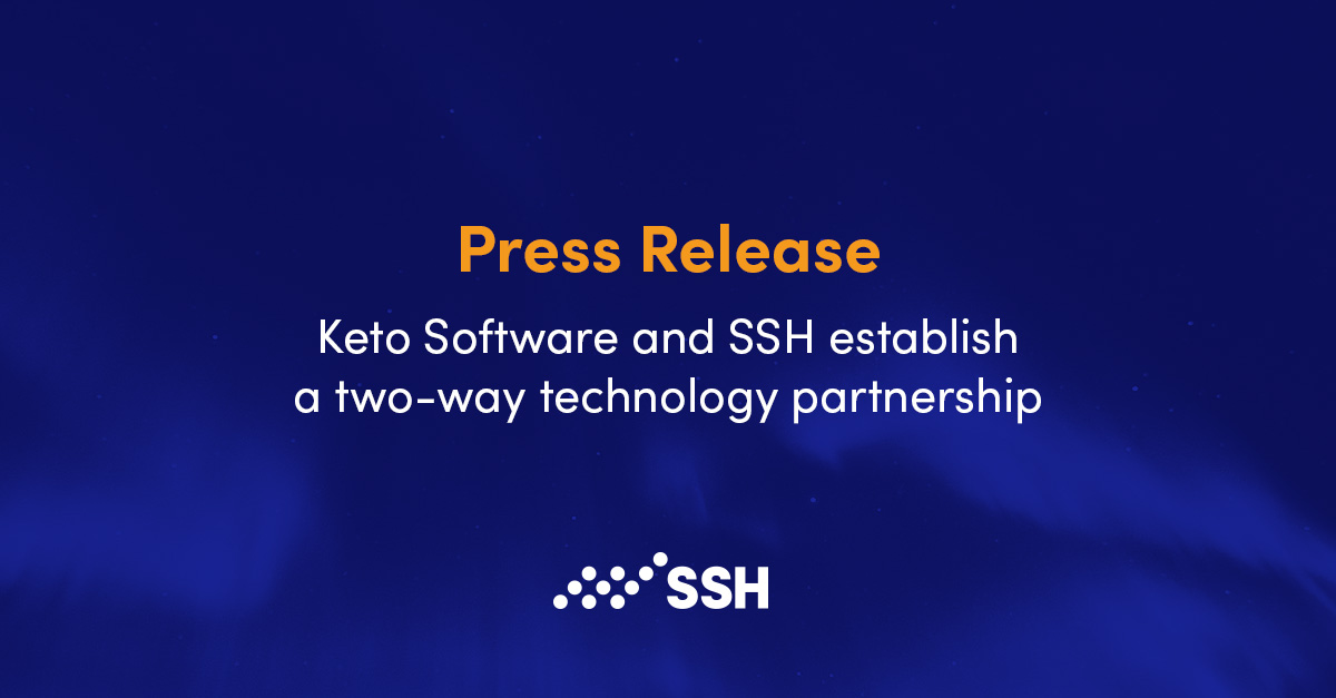Keto Software and SSH establish a two-way technology partnership