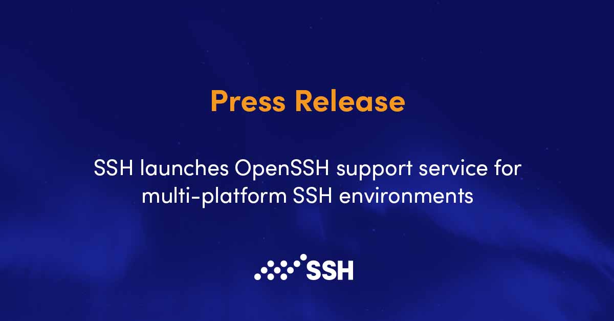 SSH launches OpenSSH support service for multi-platform SSH environments